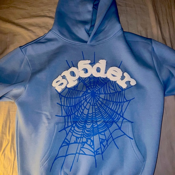 Sp5der | Other | Sp5der Hoodie Sky Blue | Poshmark